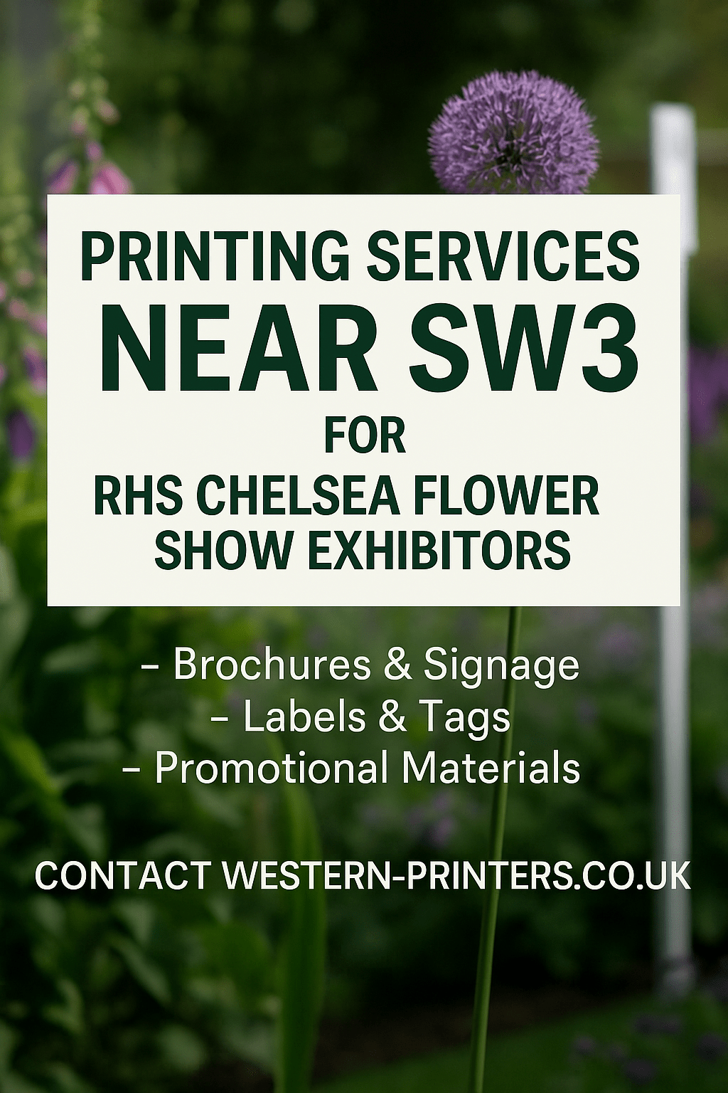 Print Shop Chelsea SW3 RHS Chelsea Flower Show